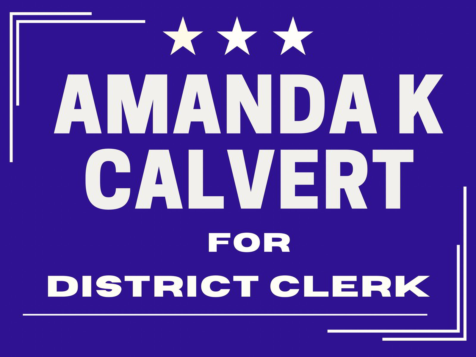 Amanda K Calvert for District Clerk