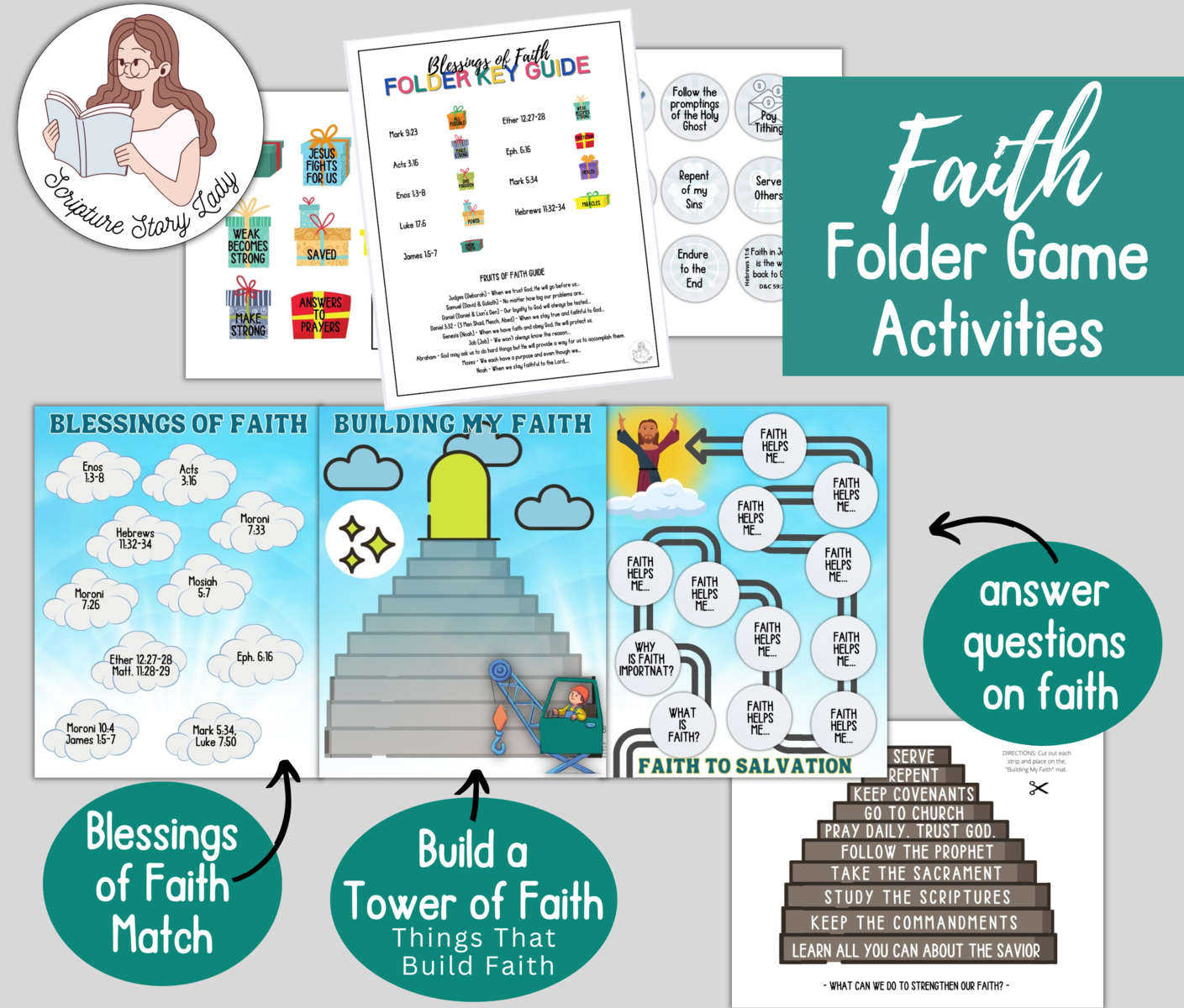 Bible Faith Activity and Lesson Bundle