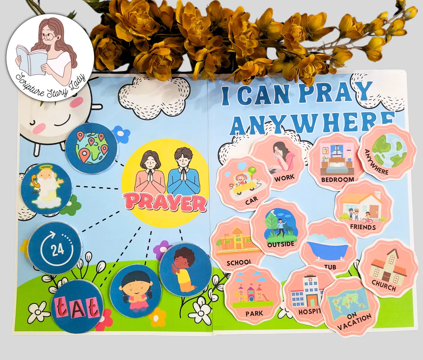 All about Prayer Folder Game & Song