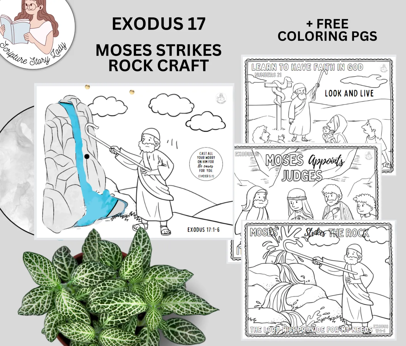 Old Testament Coloring Pages Moses