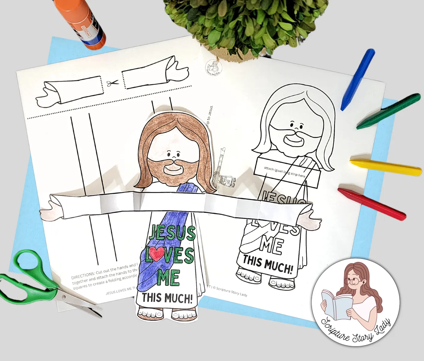 Jesus Loves Me This Much Extendable Arms Craft