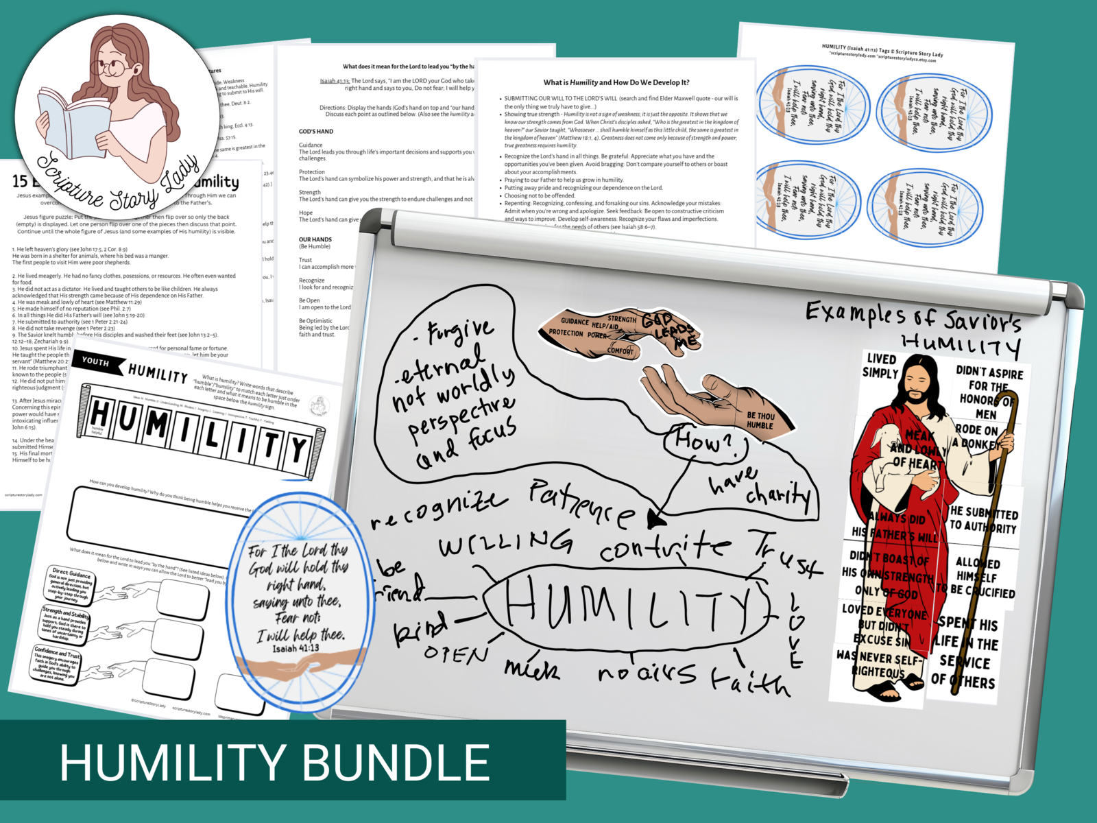 Bible Humility Bundle, Be Humble Humility Lesson Visuals, Scriptures ...