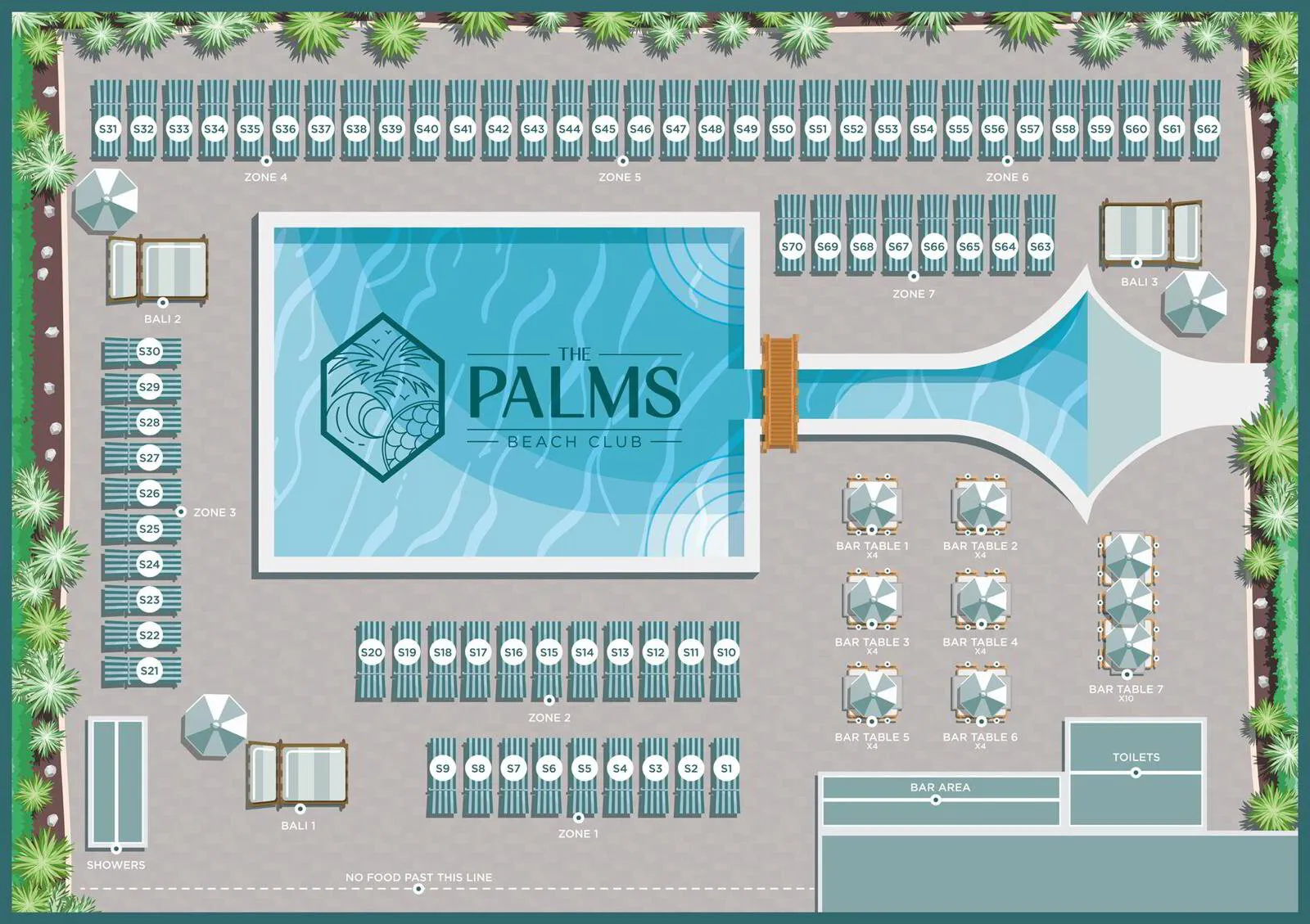 Pool Area at The Palms Beach Club | Campoamor & Orihuela | Relax and Enjoy