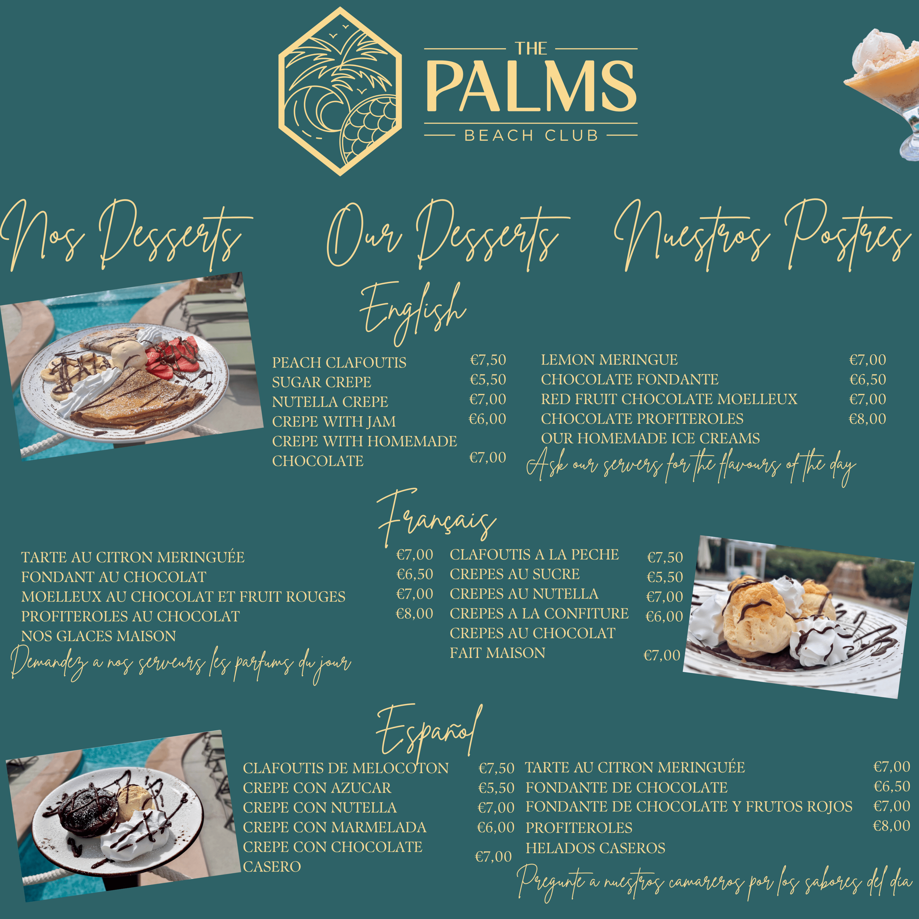 Restaurant at The Palms Beach Club | Campoamor & Orihuela | Delicious ...