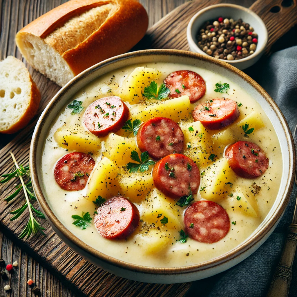 Knockwurst & Potato Soup