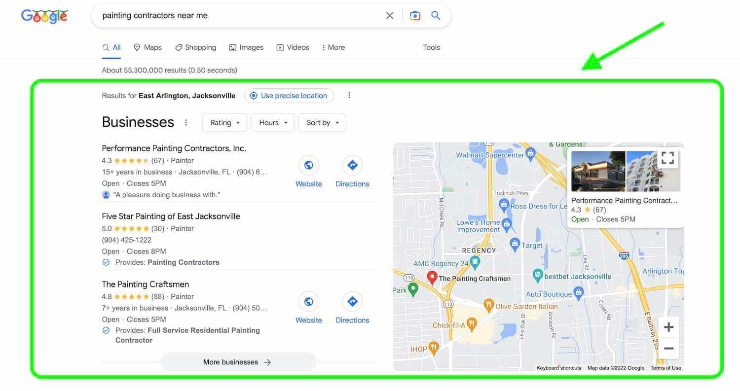 The 3 Main Features of a Local Google Search Result & How to Rank for Them