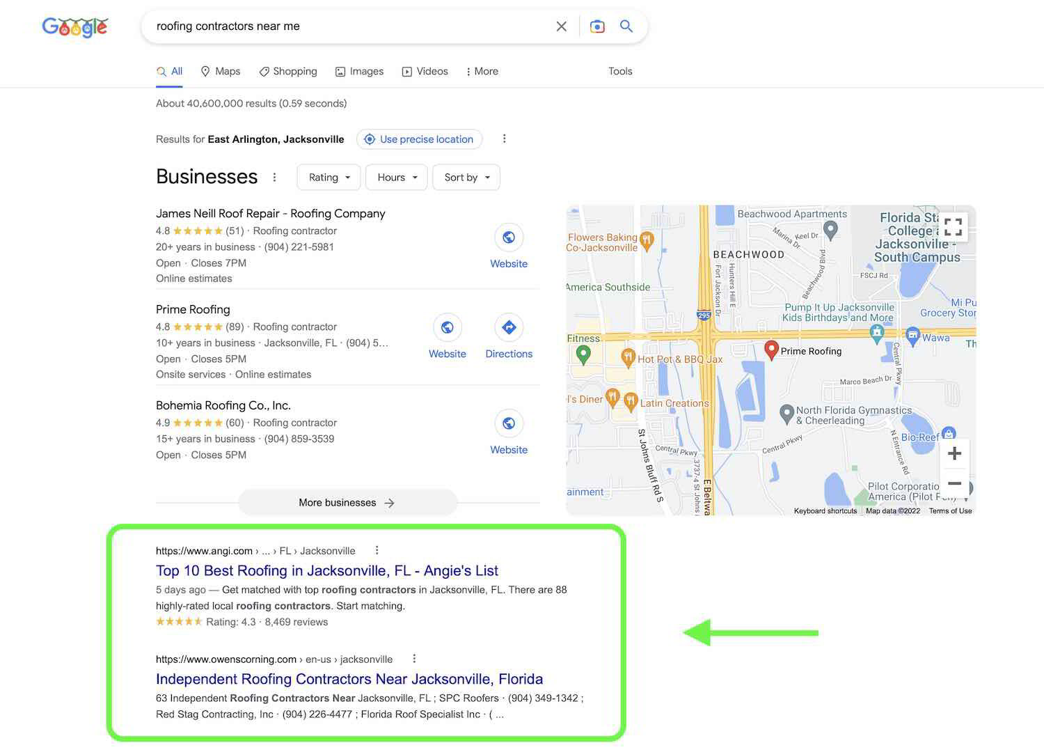 The 3 Main Features of a Local Google Search Result & How to Rank for Them