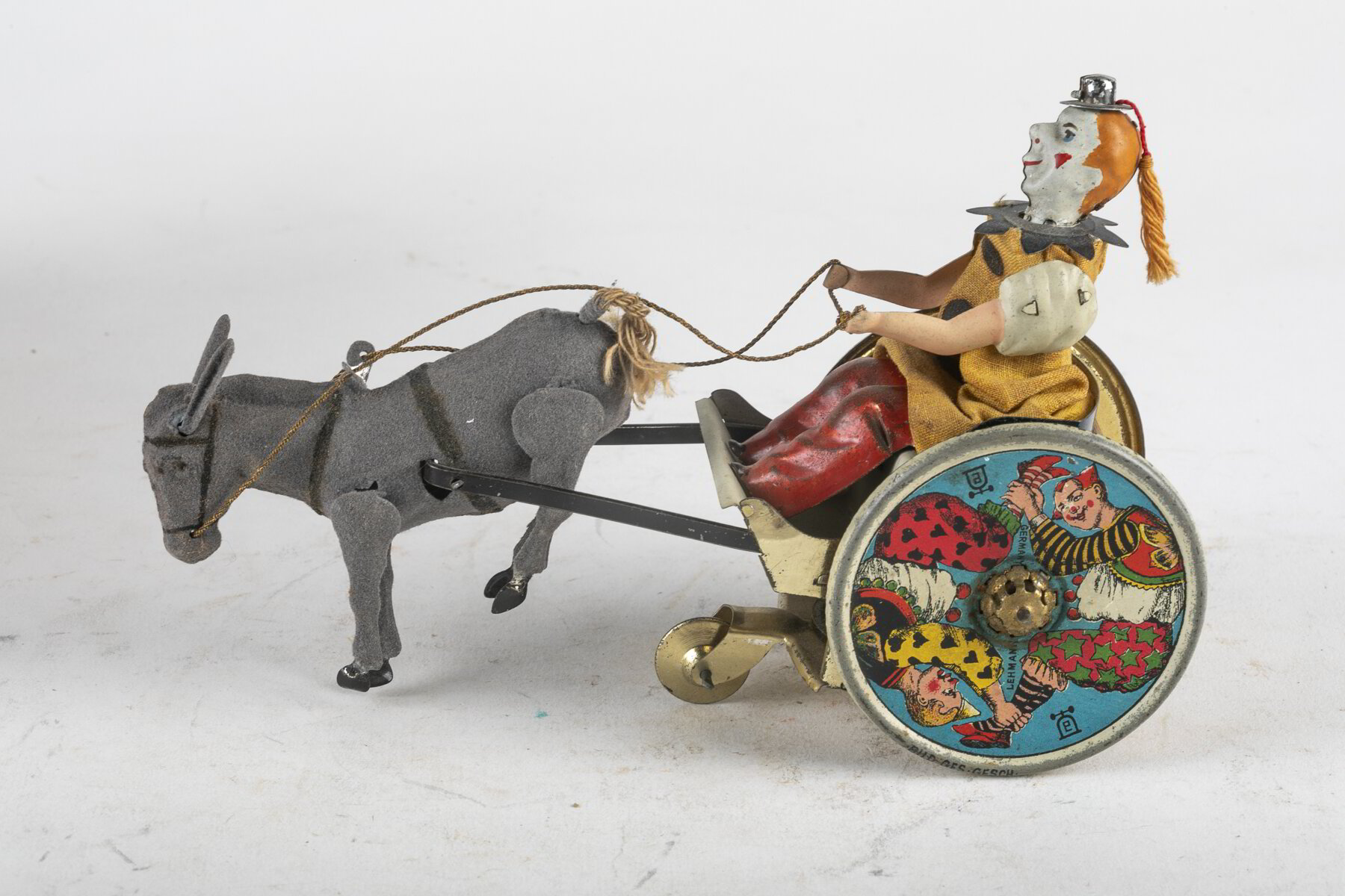 "The Balky Mule" Vintage Toy with Original Box VF lehmann