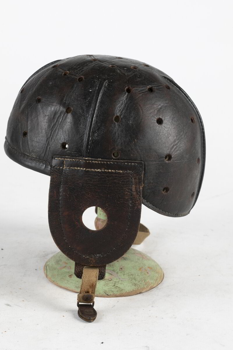 Ditson & Wright vintage Leather Football Helmet early 1900's