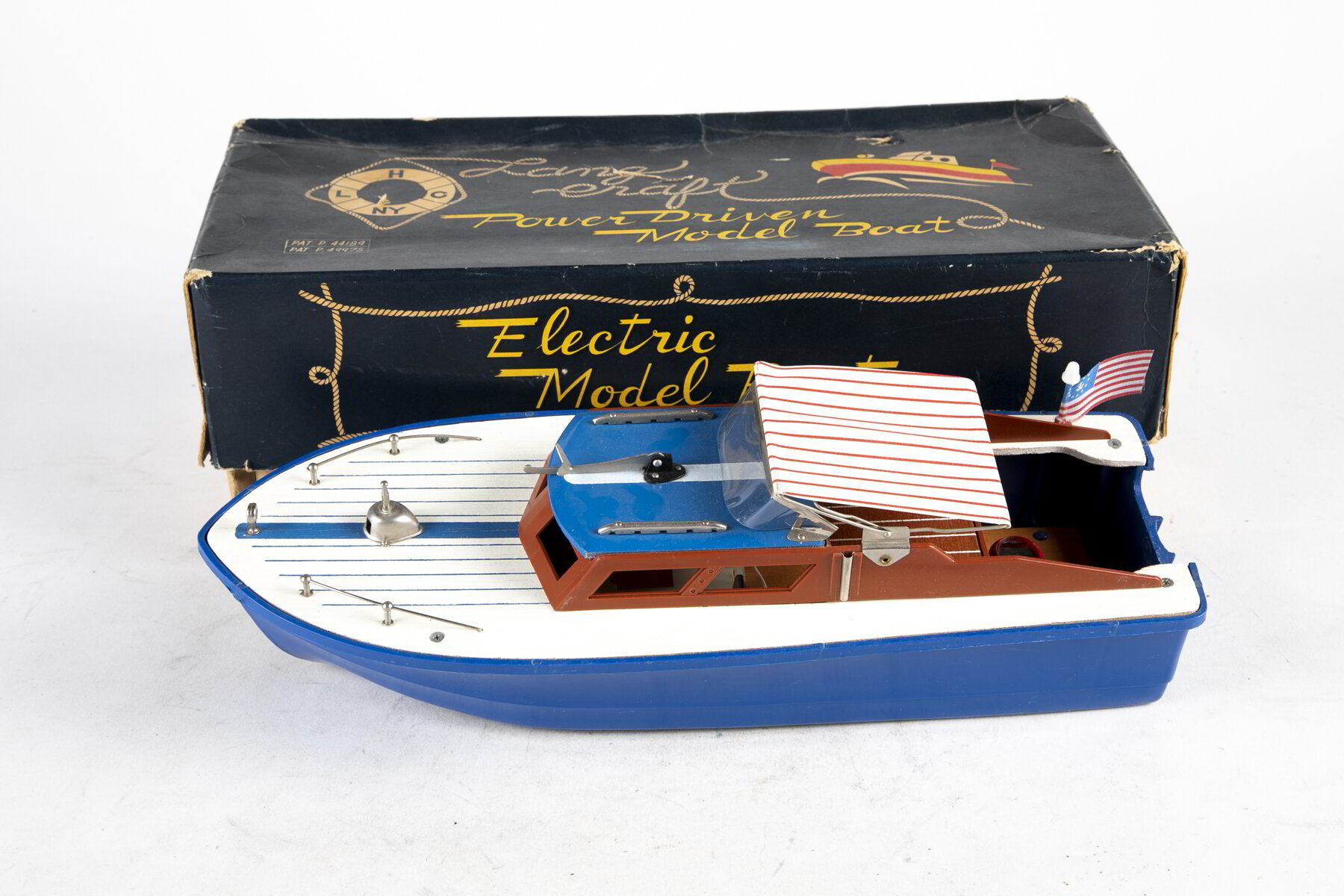 Lang Craft Power Driven Electric Model Boat in Original Box