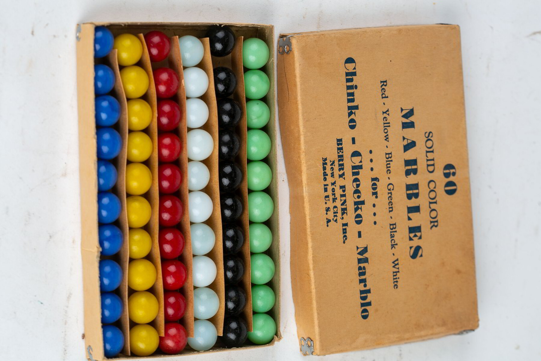 Berry Pink 60 Solid Color Marbles