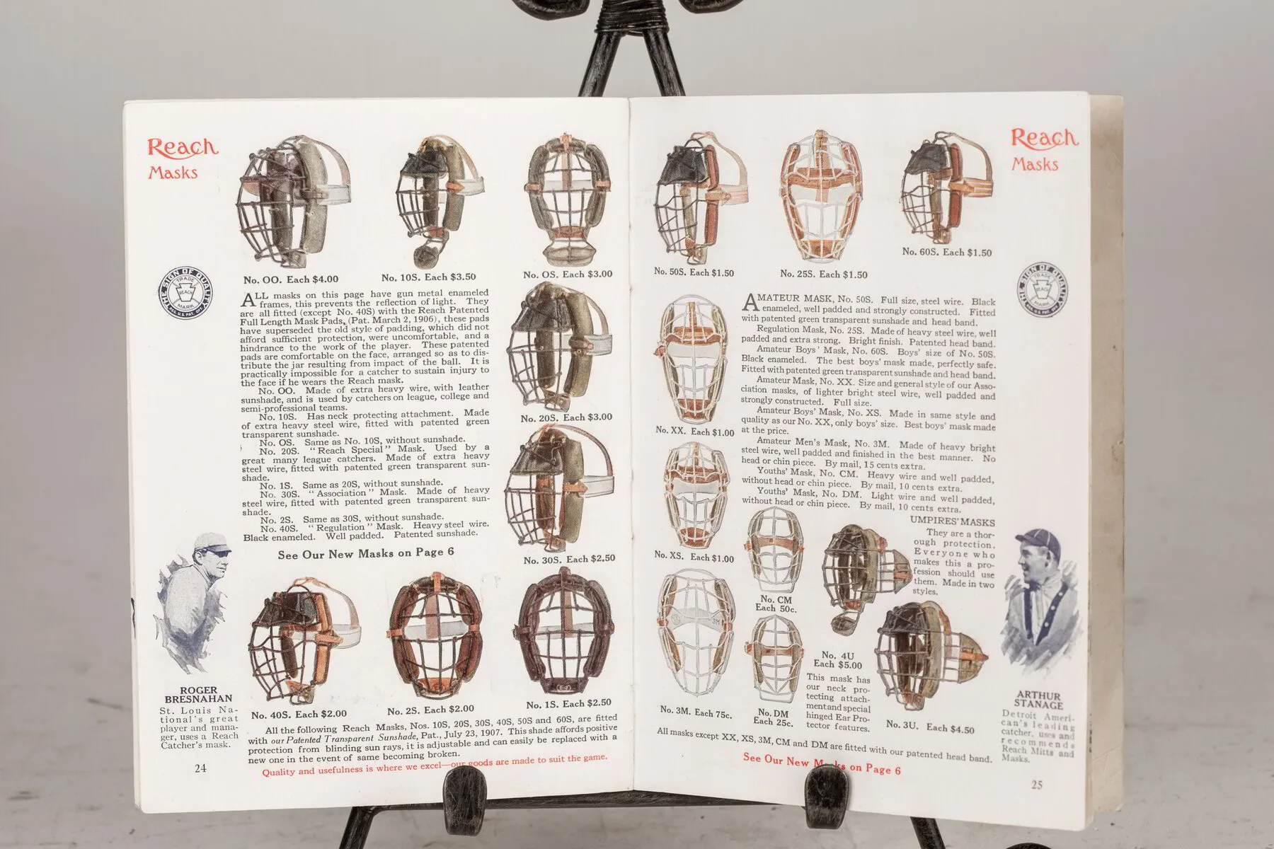 1911 Reach Baseball Catalog COLOR photos.. vintage antique