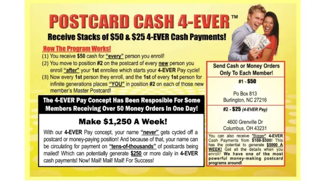Postcard Cash 4-Ever Review