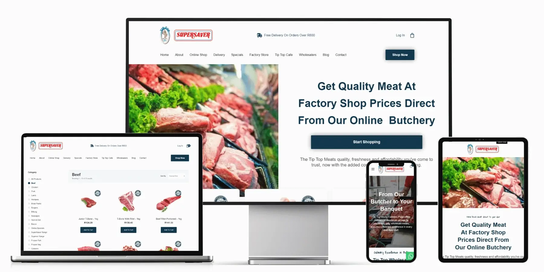 Tip Top Meat | Lead Generation & Ecommerce Digital Marketing