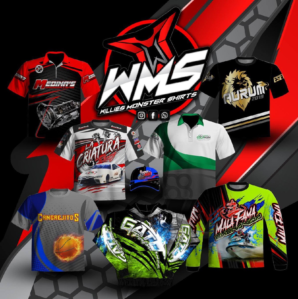 Work Portfolio - Willies Monster Shirts