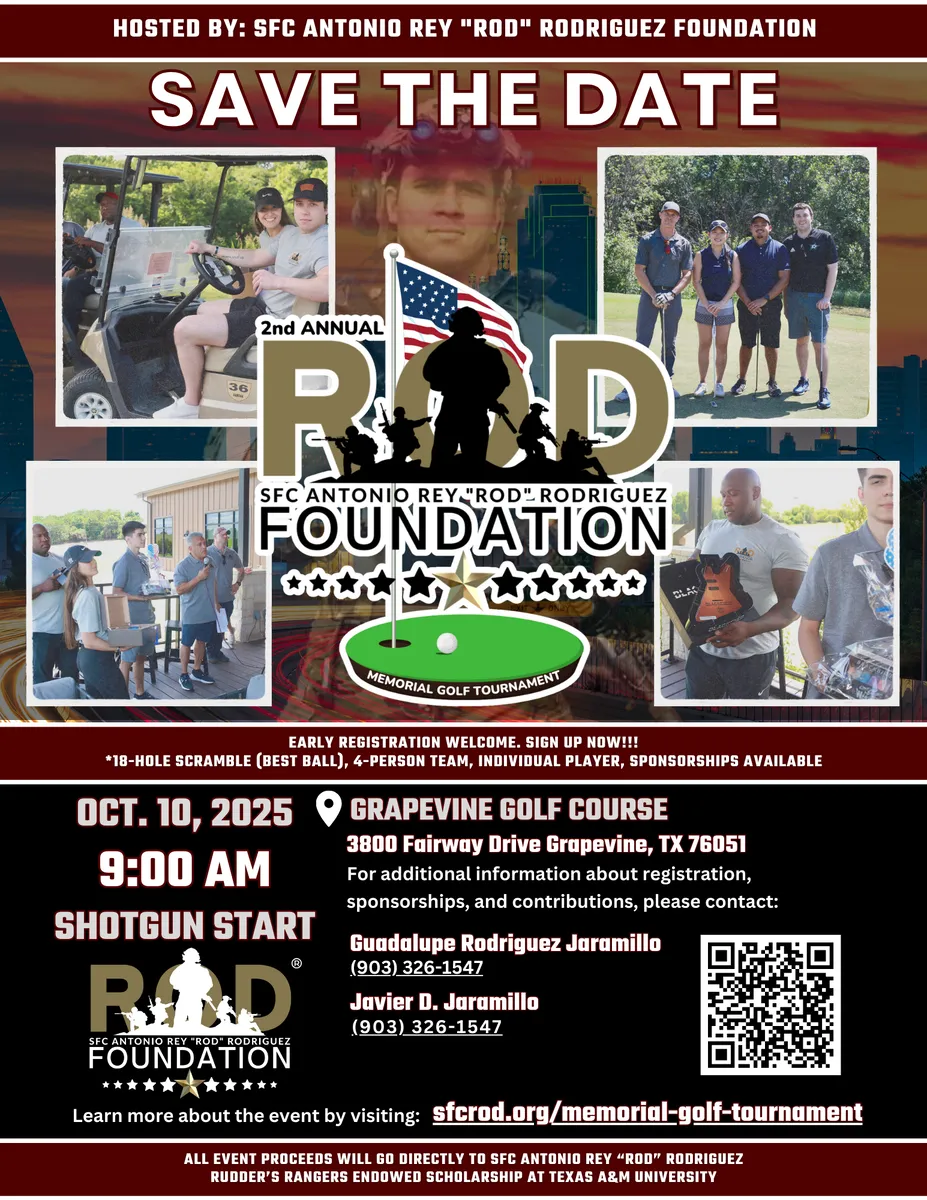 Annual Memorial Golf Tournament | SFC Antonio Rey "ROD" Rodriguez ...
