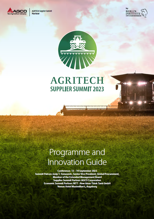 Agenda - AGRITECH Supplier Summit