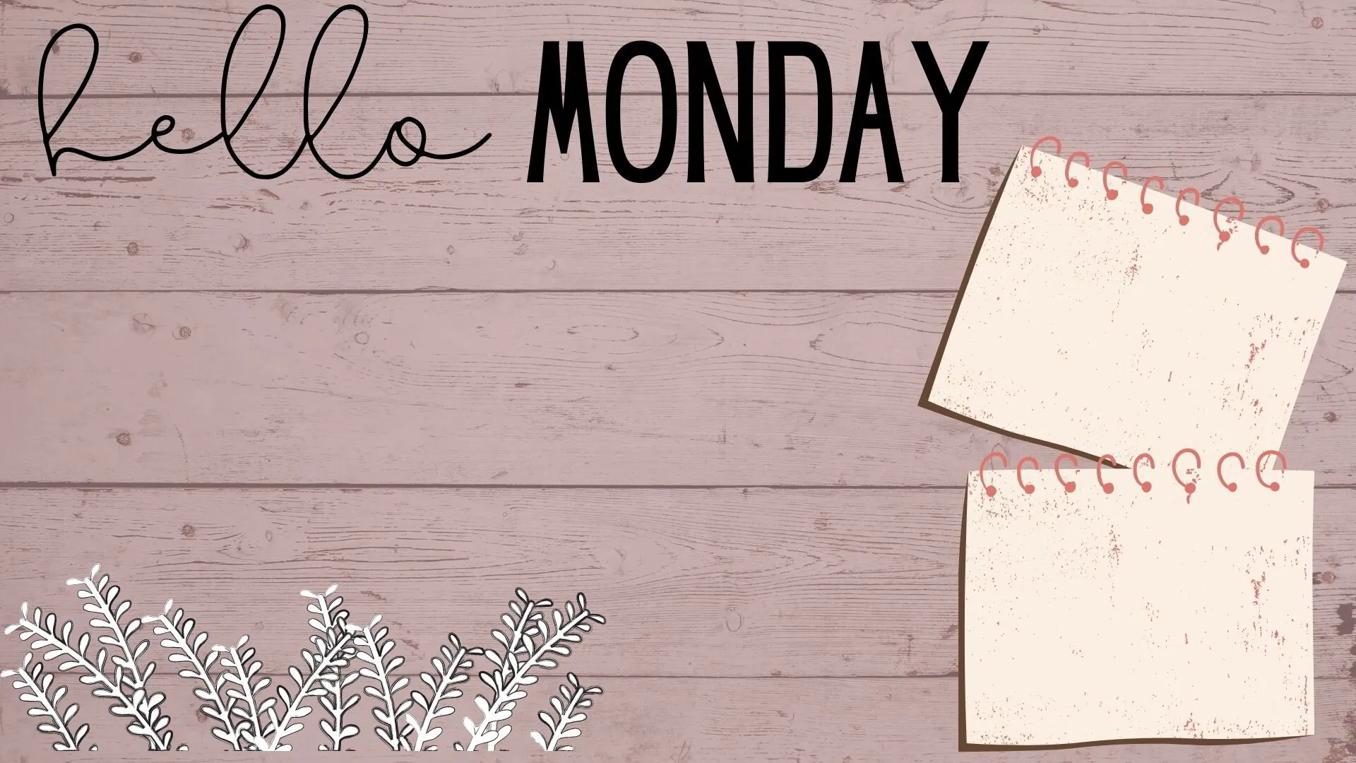 RUSTIC BARNWOOD Daily Greeting Slides