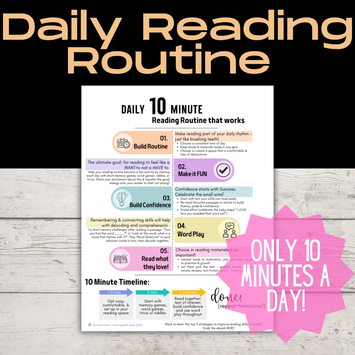 Daily 10 Minute Reading Routine that Works!