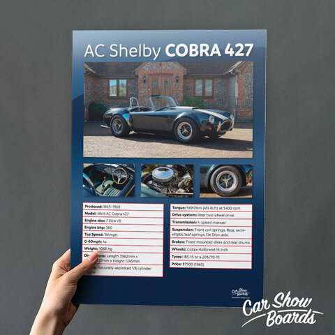 Car Show Boards | Seven Design Associates