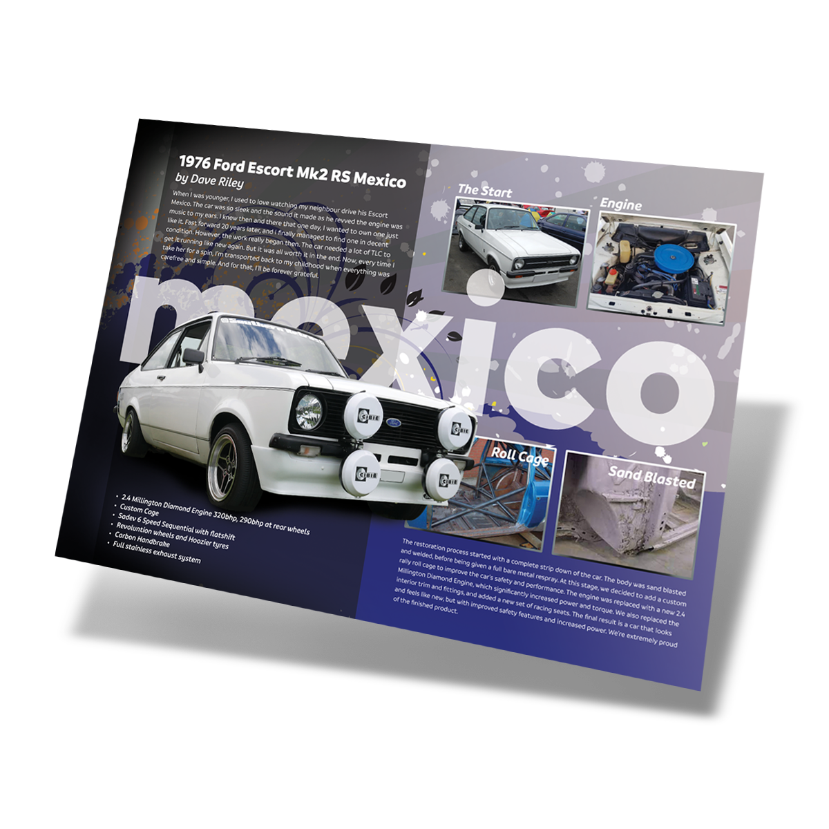 A2 Car Show Board Bespoke Design and Print