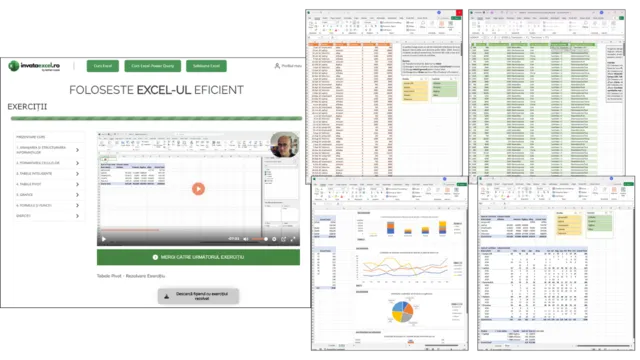 Înveți să lucrezi RAPID și EFICIENT în Excel - Cursuri Video