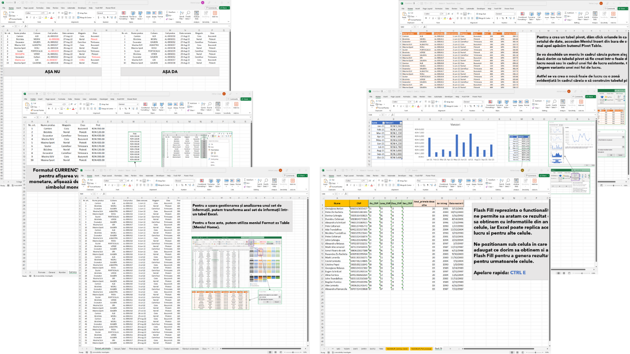 Înveți să lucrezi RAPID și EFICIENT în Excel - Cursuri Video