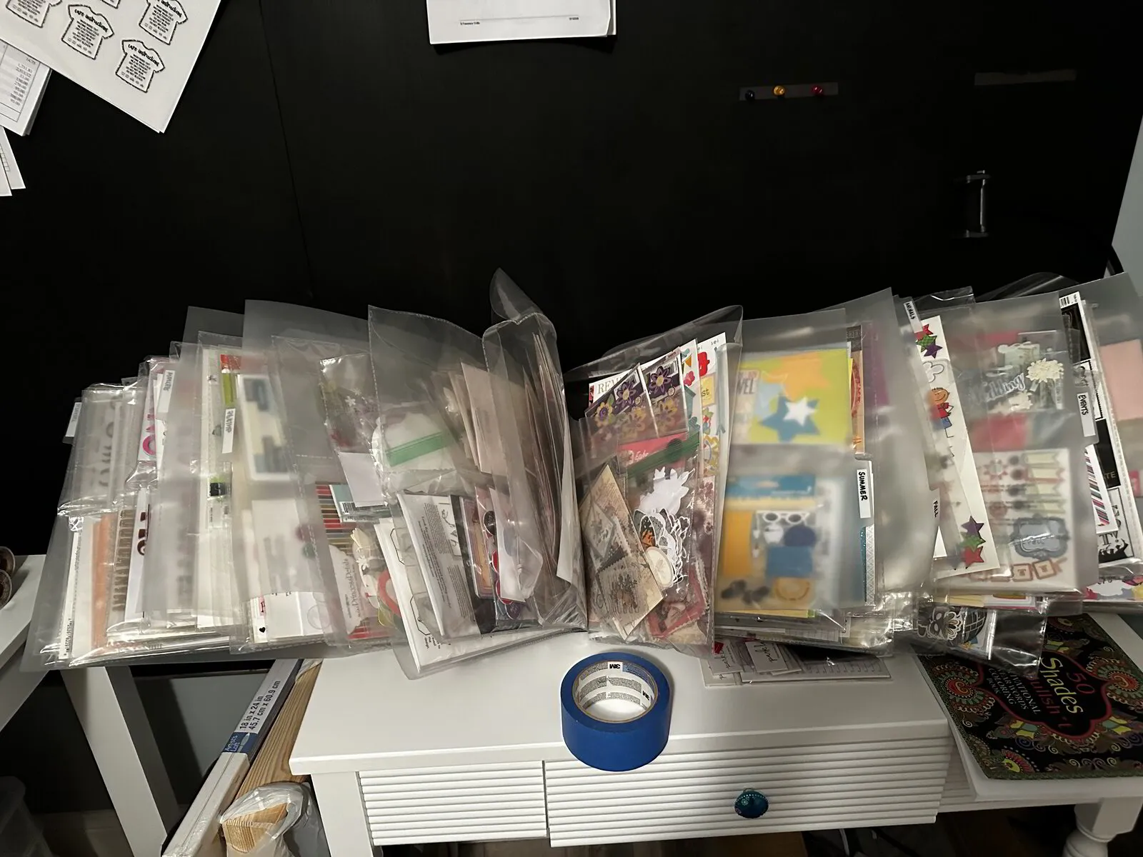 Using the Rainbow Method to Organize Craft Supplies
