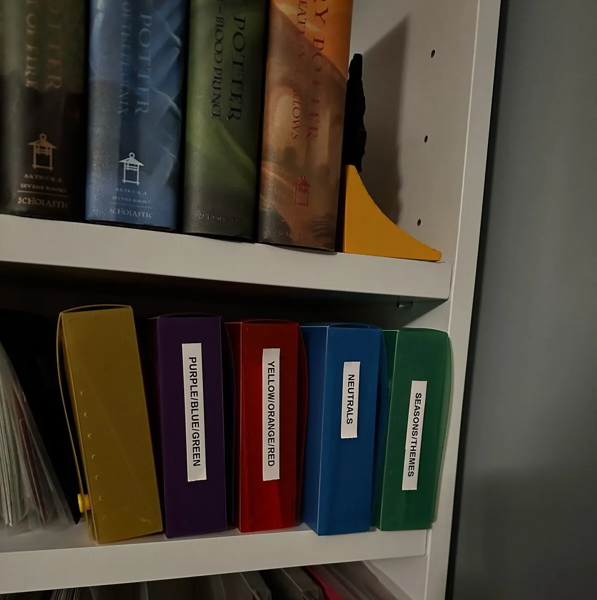 Using the Rainbow Method to Organize Craft Supplies