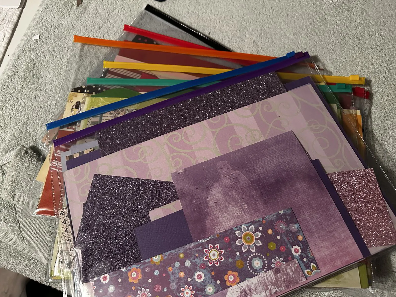 Using the Rainbow Method to Organize Craft Supplies