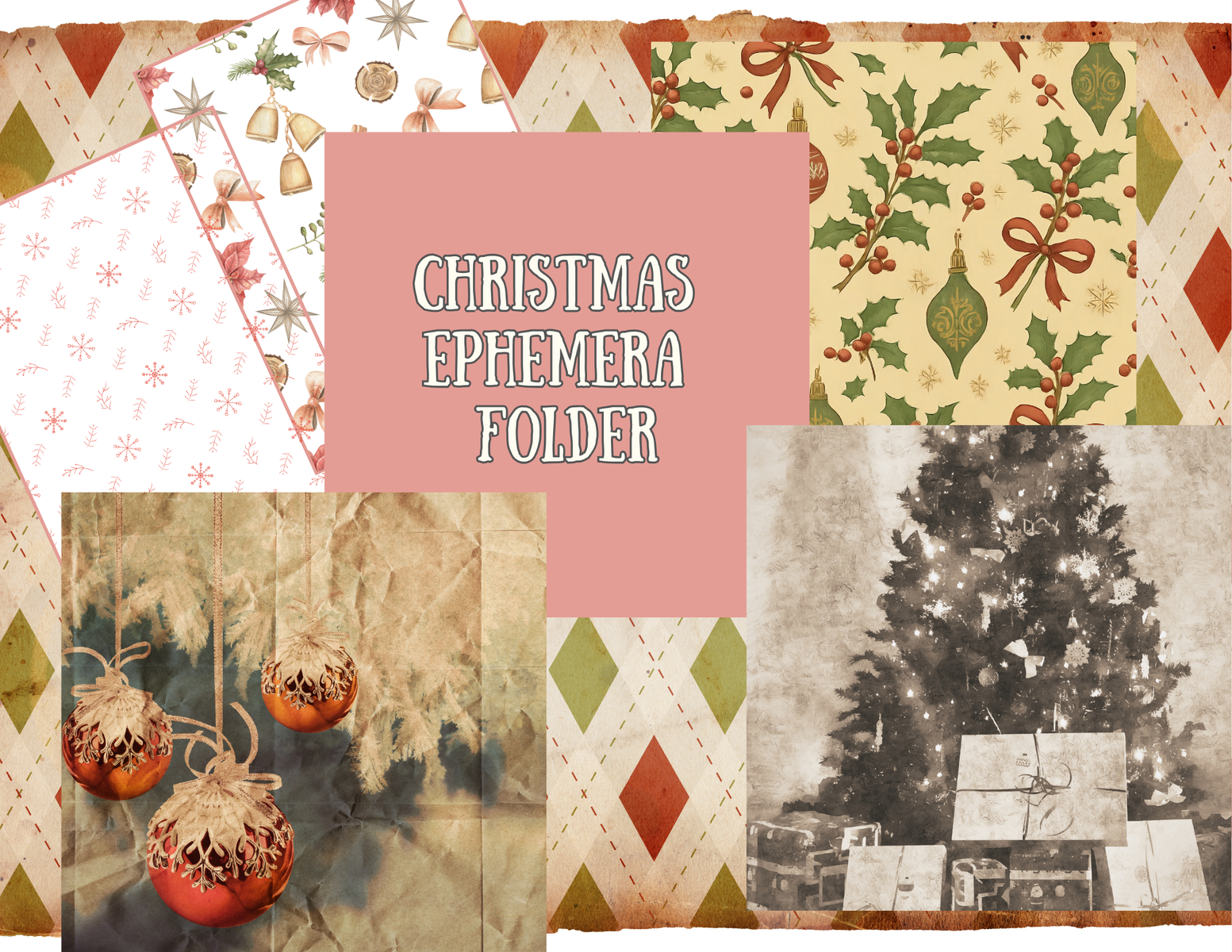 Christmas Ephemera Folder