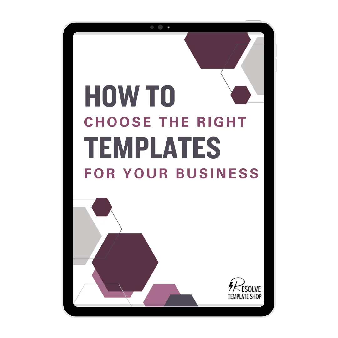 Choose The Right Template