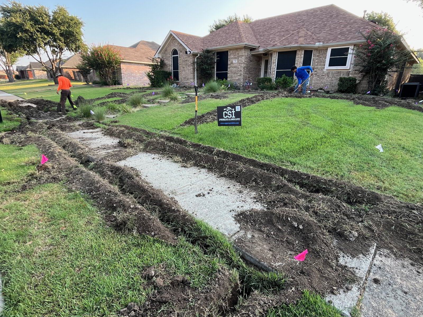 (CSI) Our Work - Sprinkler installs, backflows, and sprinkler repairs.