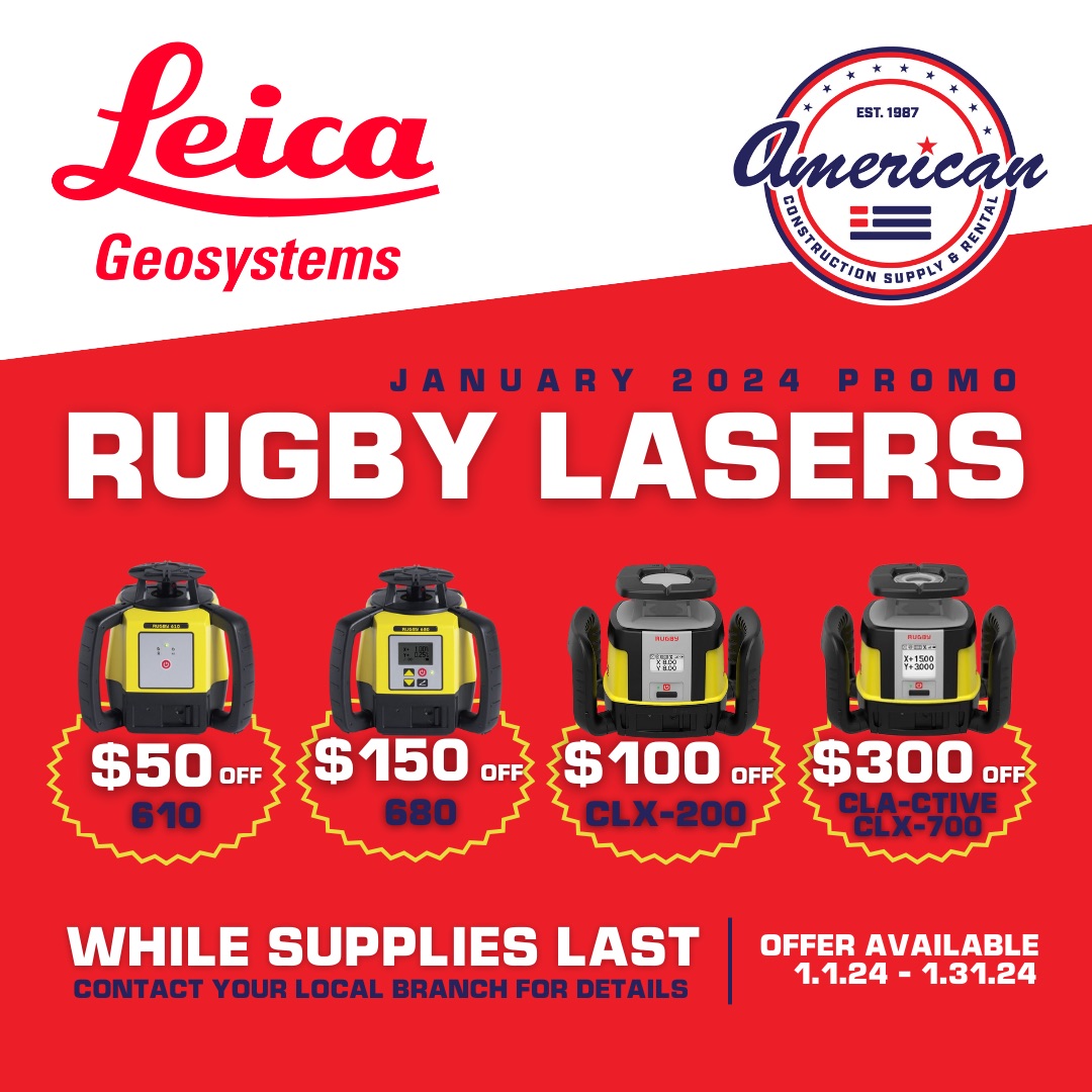 Leica Rugby Laser Promotion | American Construction Supply