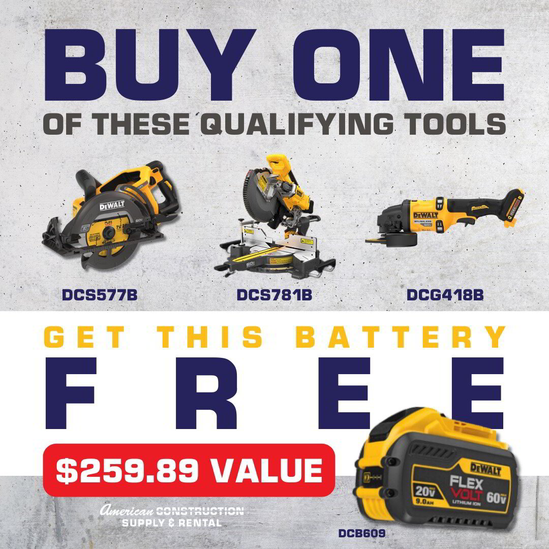 DeWalt Bundle Promotion | American Construction Supply