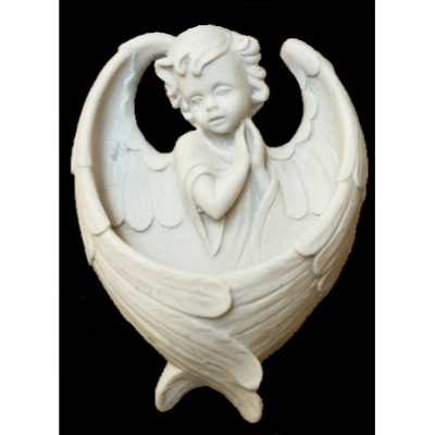 Praying Angel in enfolding Wings (Mural)