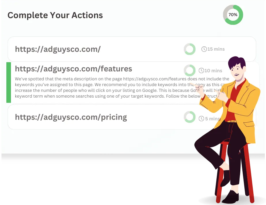 SEO tool for small businesses, agencies and freelancers - Seo Simplify by AD GUYS & CO