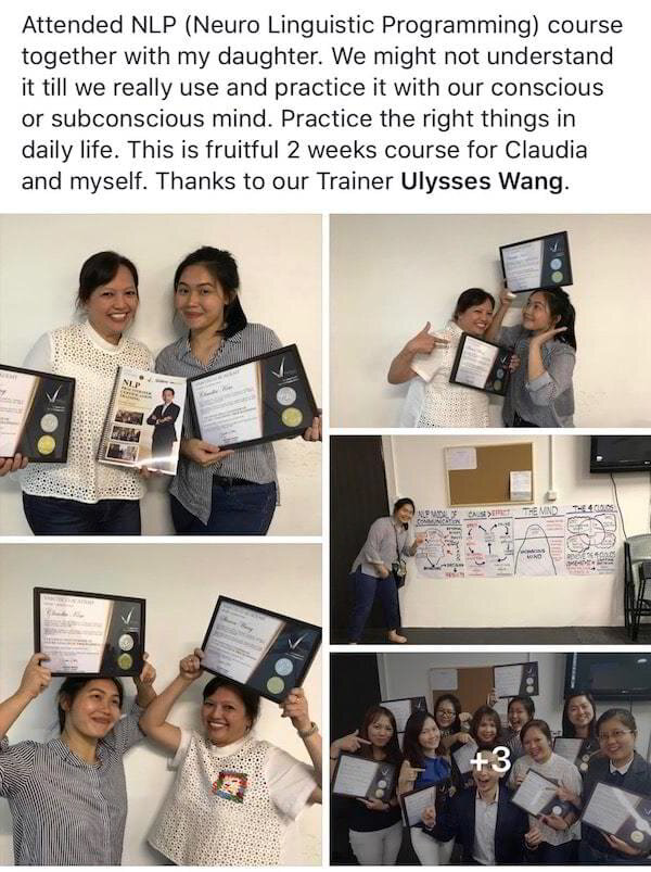 Neuro-Linguistic Programming (NLP) Certification by Ulysses Wang