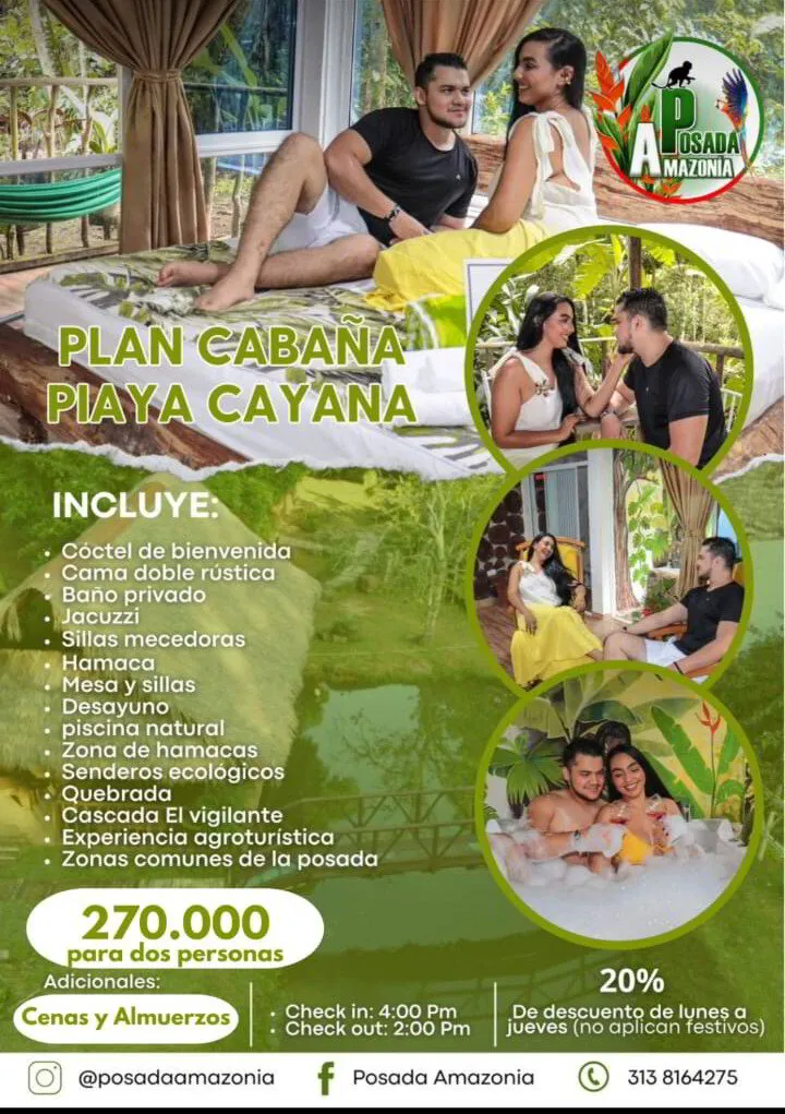 Plan cabaña PLAYA CAYANA