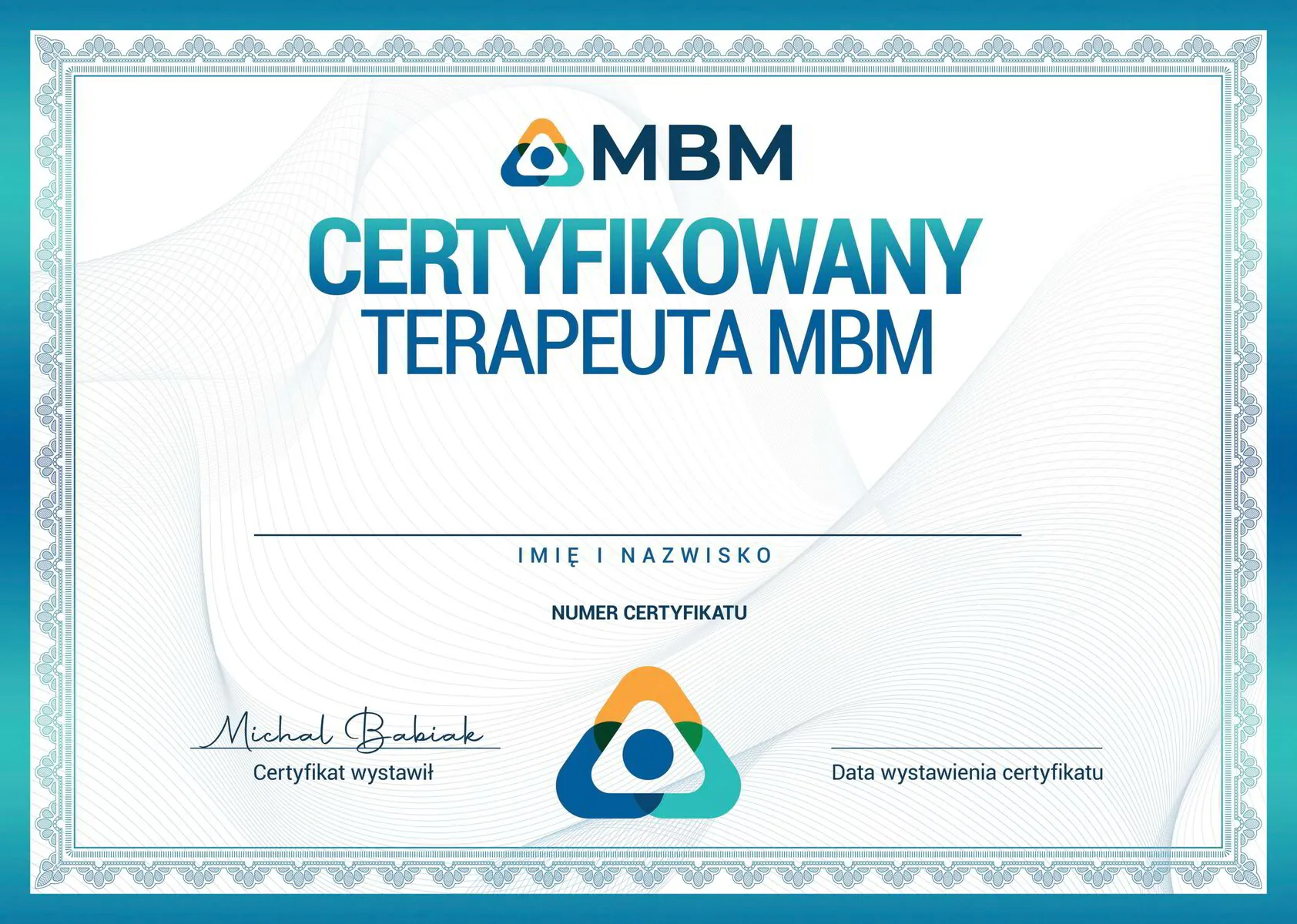 Certyfikat MBM