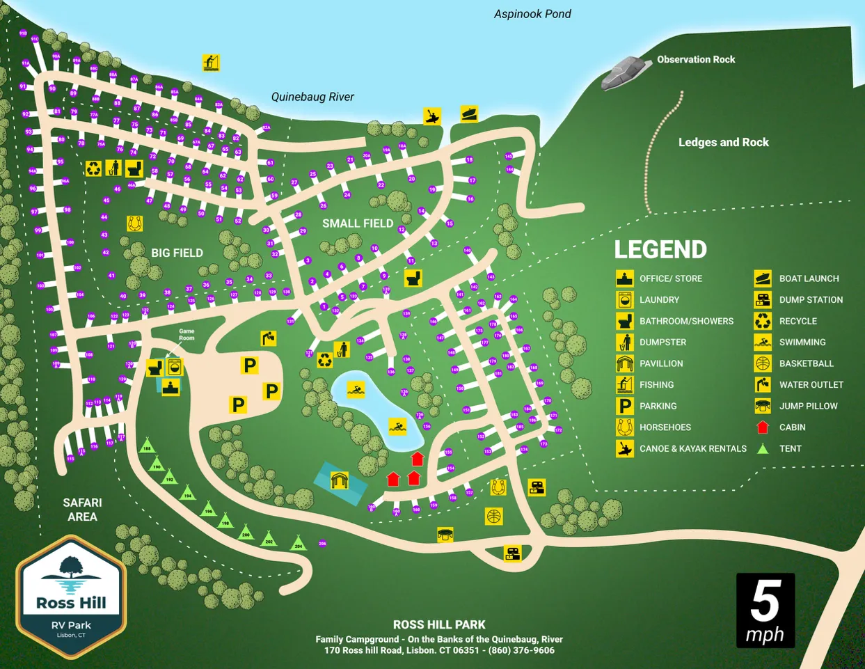 Ross Hill RV Park in Lisbon, CT