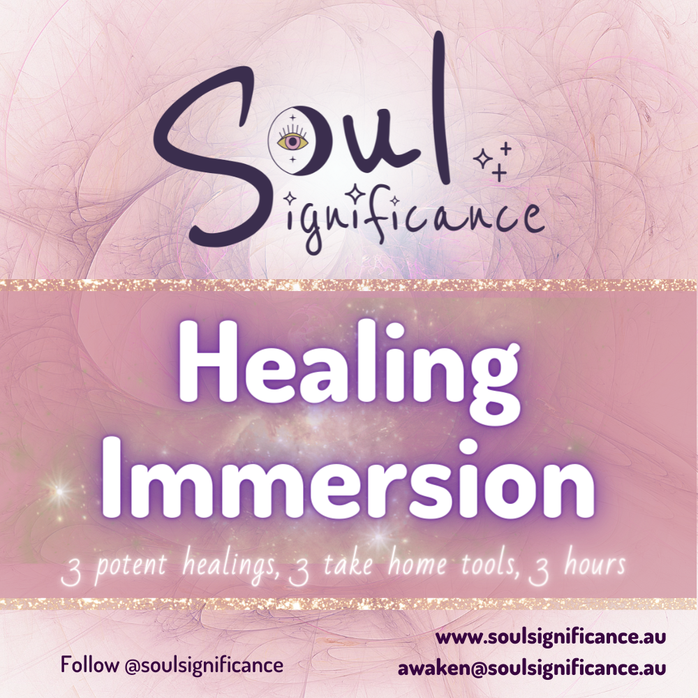Healing Immersion session offered by Soul Significance