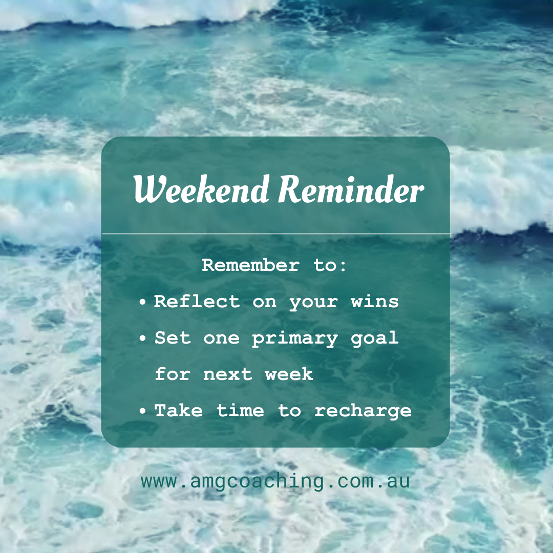 Weekend Success Strategies: Reflect, Refocus, Recharge