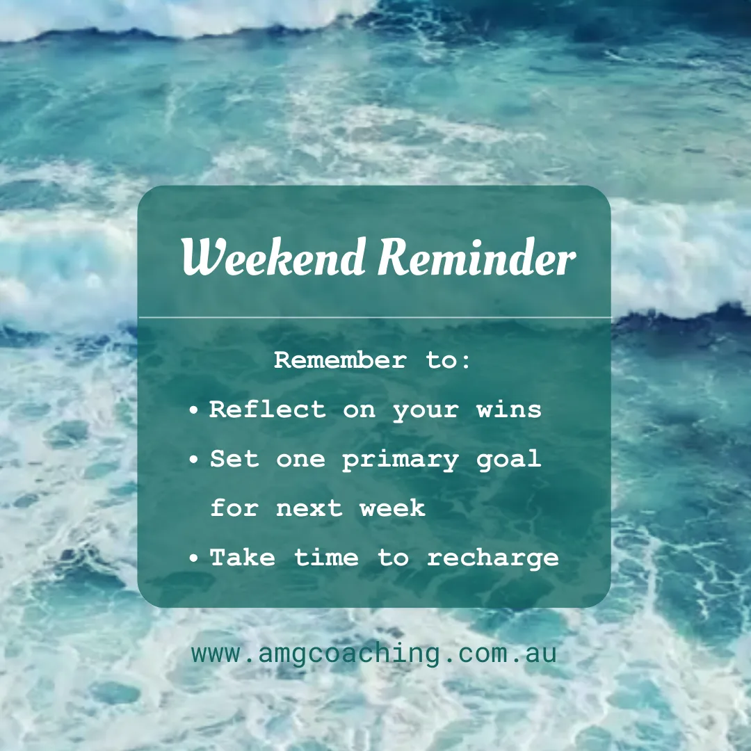 Weekend Success Strategies: Reflect, Refocus, Recharge