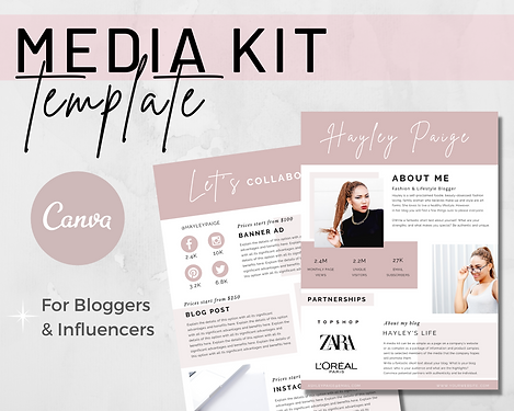 Media Kit Template - Create a Professional Look | The Women's ...