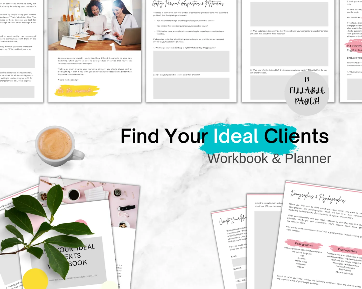 Ideal Customer Workbook for Target Audience Profiling and Dream Client ...
