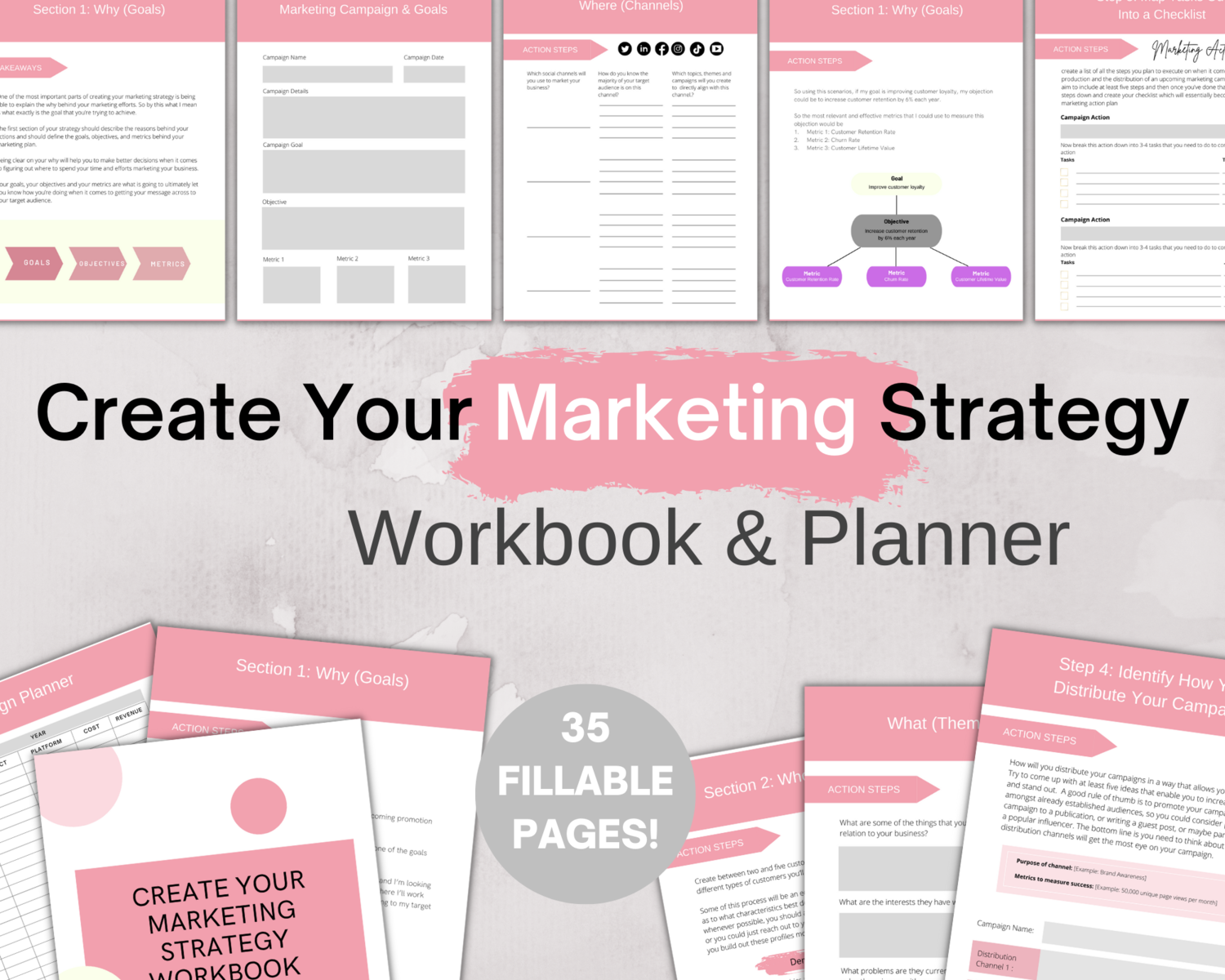 Small Business Marketing Workbook and Planner