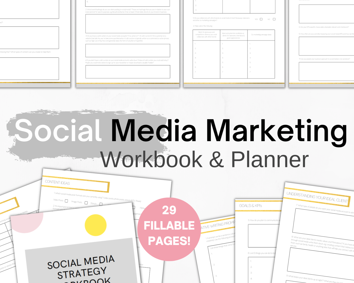 Social Media Strategy Workbook | Grow a Social Media Presence