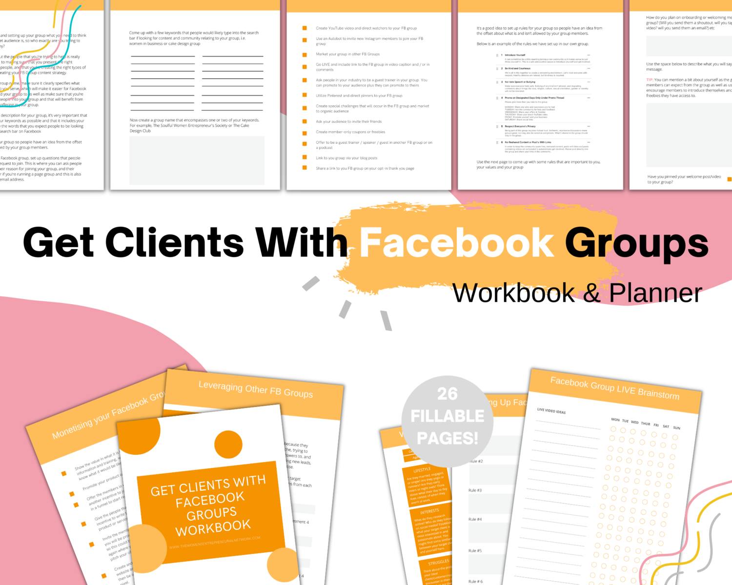 Facebook Group Workbook & Planner