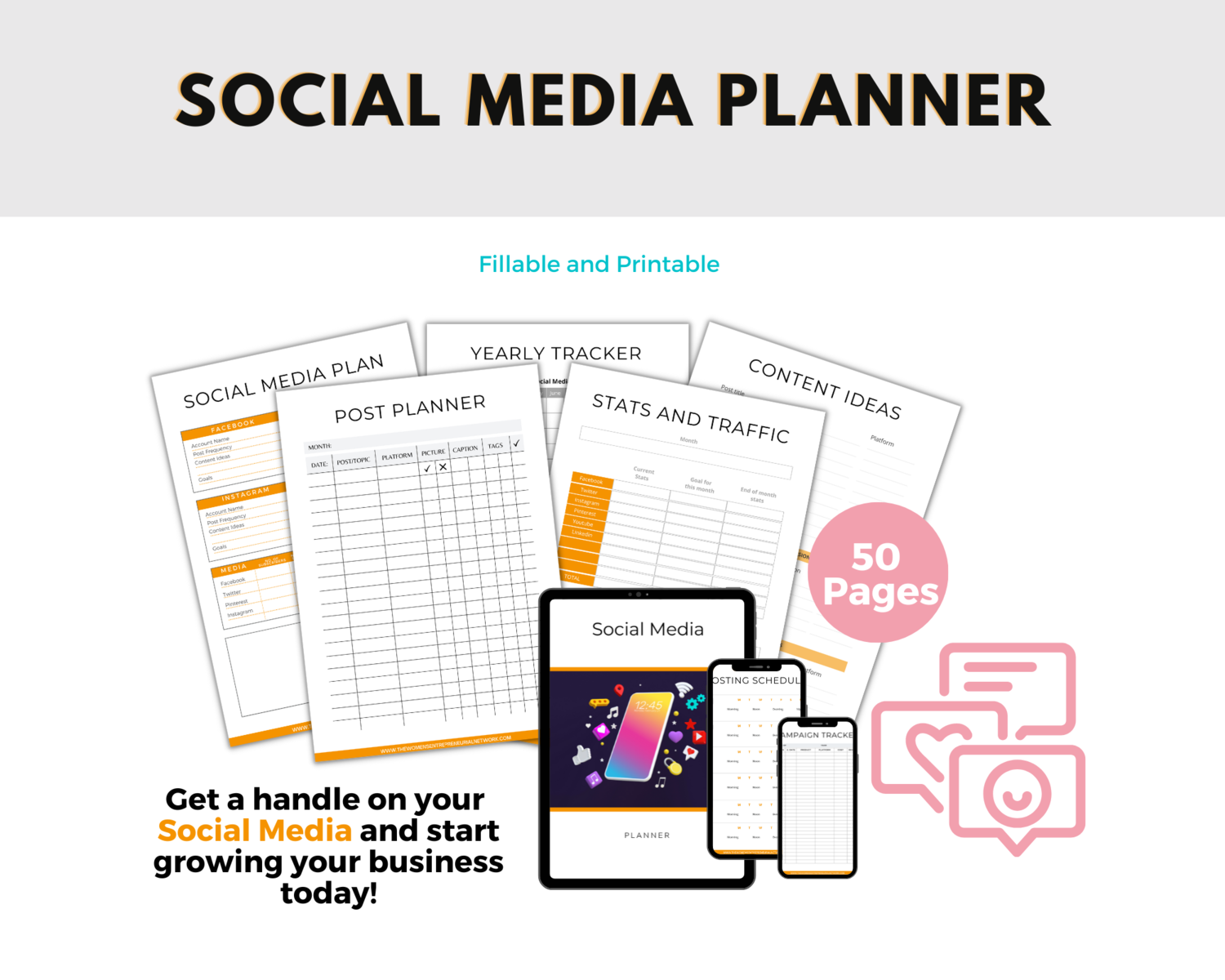Social Media Planner | Elevate Your Online Presence and Boost Business ...